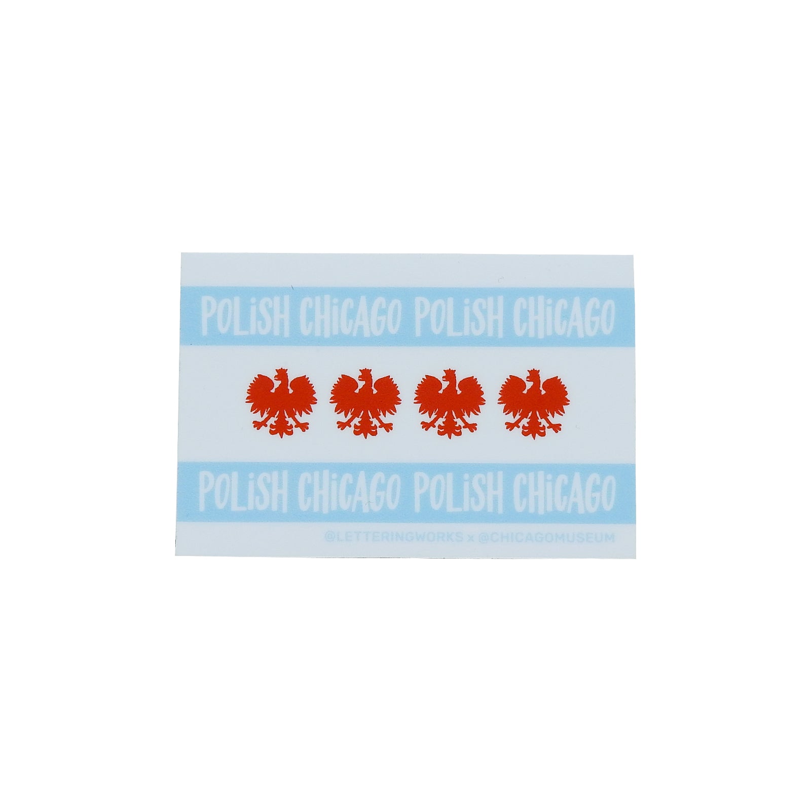 Polish Chicago Flag Sticker | Chicago History Museum – Chicago History ...