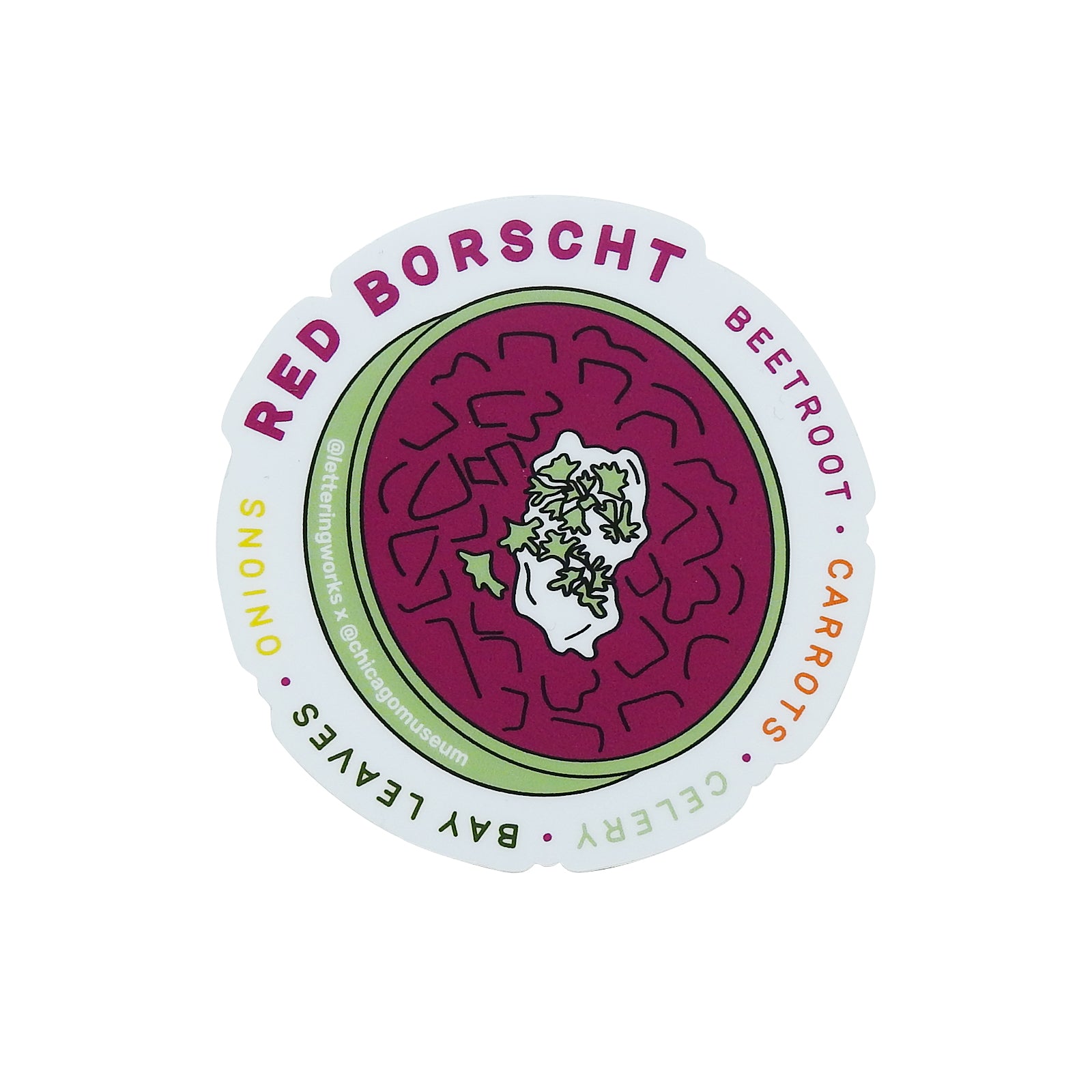 Red Borscht Sticker | Chicago History Museum – Chicago History Museum Store